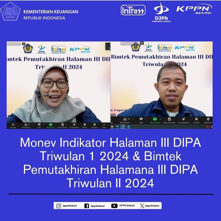 Monev Indikator dan Bimtek Halaman III DIPA Tahun 2024