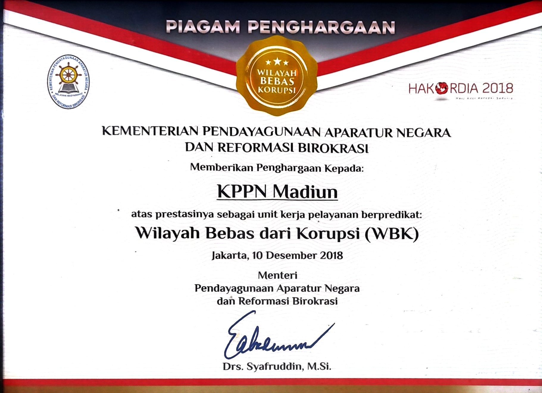 PENG-18/PB.7/2026 Tentang Perpanjangan Masa Berlaku Sertifikat ...